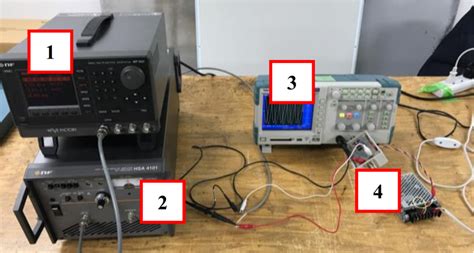 The Experimental Set Up Of Frequency Response Test Of Active Integrator Download Scientific