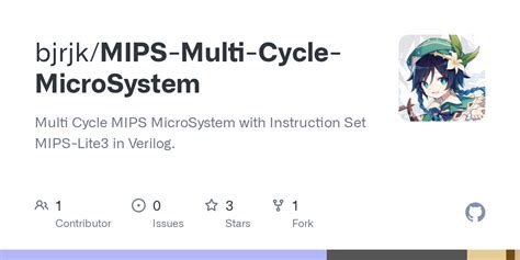 Github Bjrjkmips Multi Cycle Microsystem Multi Cycle Mips Microsystem With Instruction Set