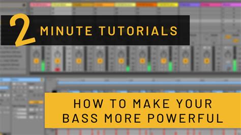 Two Minute Tutorial How To Make Bass More Powerful Dowden Music
