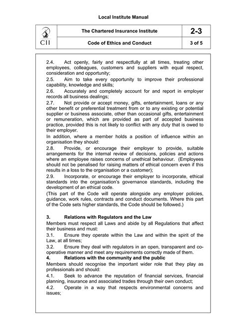 Cii Code Of Ethics Pdf