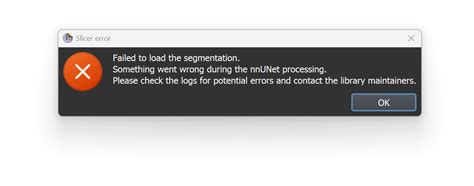 issue with dental segmentation not loading support 3d slicer community