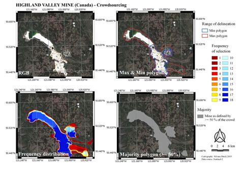 sentinel 2 rgb maximum and minimum polygon frequency of selection and