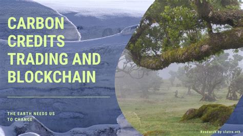 exploring carbon credits trading and blockchain bulb