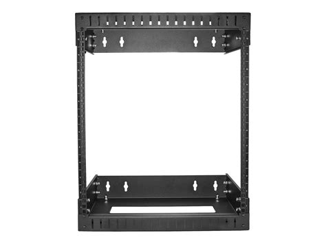 StarTech Com 12U 19 Wall Mount Network Rack Adjustable Depth 12 20 2 Post Open Frame Server