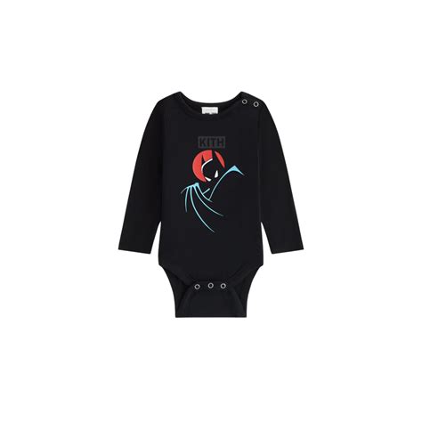 유아 키스 X 배트맨 애니메이티드 빈티지 바디수트 블랙 Kith Kream