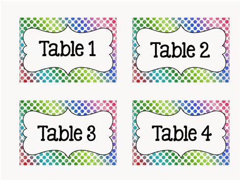 I Also Made These Table Number Labels For The Tables In His Classroom This Will Be So That He