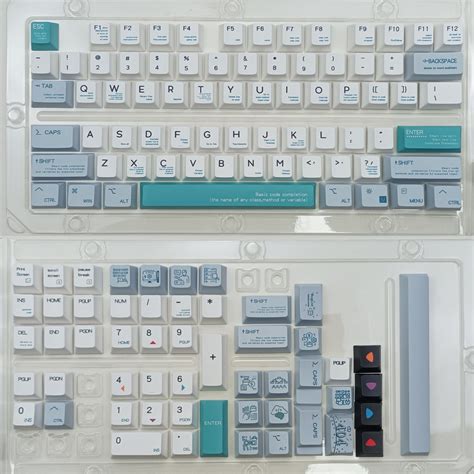 Programmer Keys Keycap PBT Keycaps Dye Sublimation Cherry Profile For Mx Switches Mechanical