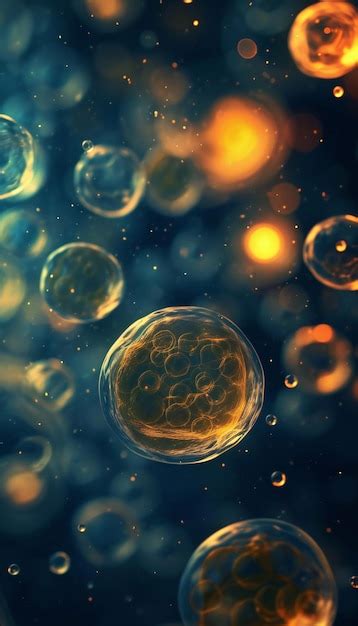 Premium Photo 3d Illustration Of Microscopic Cells Detail