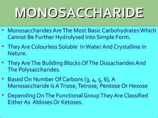 Carbohydrates PPT Chemistry Science