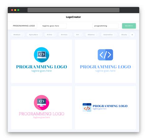 Programming Logo Design Create Your Own Programming Logos