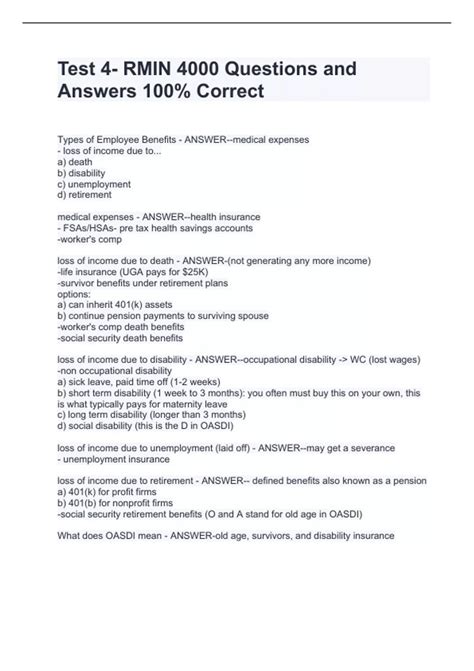 Test 4 Rmin 4000 Questions And Answers 100 Correct Rmin 4000