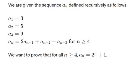 solved we are given the sequence an ﻿defined recursively as
