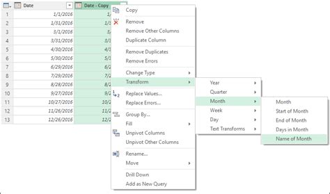 How To Get Extract Month Name From A Date In Excel