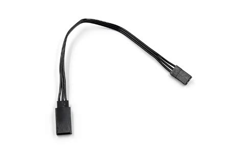 Yeah Racing 150mm Black High Current Servo Wire W Jr Futaba Plug Wpt 0155bk