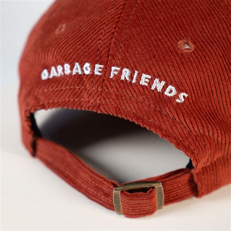 garbage collector rust corduroy hat typical friends