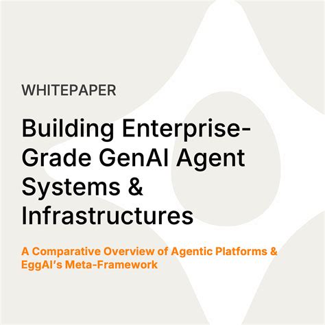 Building Enterprise Grade Genai Agent Systems And Infrastructures By Eggai Editorial Eggai