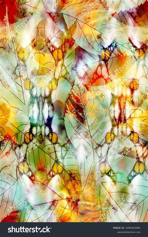 Design Textile Abstract Leaf Background Stock Illustration 2295423991 Shutterstock Trong 2024