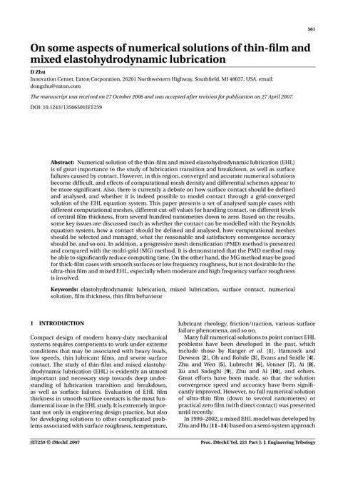 Pdf On Some Aspects Of Numerical Solutions Of Thin Film And Mixed
