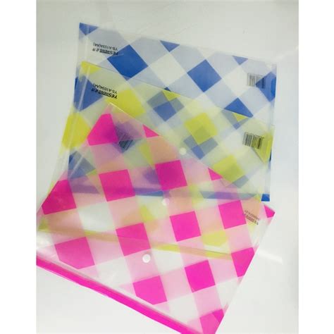 ซองใส่เอกสาร ซองกระดุมพลาสติก กันน้ำ แฟ้มซองพลาสติก กระเป๋าปากกา A4 มีซิป Pvc สำหรับสำนักงาน