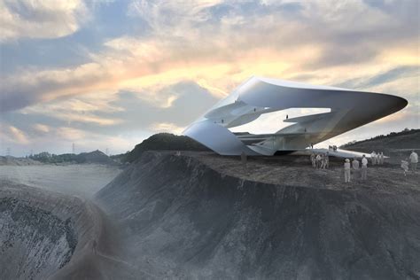 Clouds Architecture Offices Space Exploration Centre For Avatar X Will Be Suspended Over A Moon