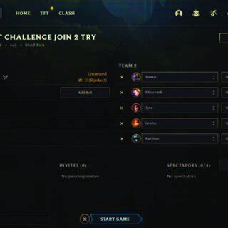 A Screenshot Of The Custom Game Lobby With The Accurate Bot Champion Download Scientific