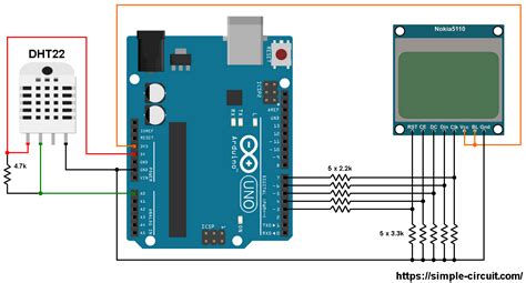 Arduino With NOKIA LCD And DHT Sensor