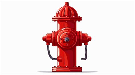 Playful Street Fire Hydrant Vector Cartoon Illustration Premium Ai
