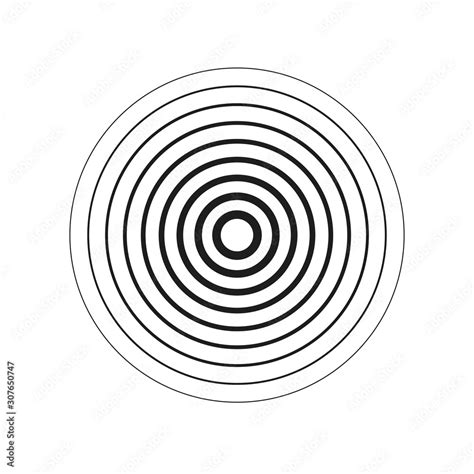 Identification Process Abstract Background Black Rings Sound Wave And