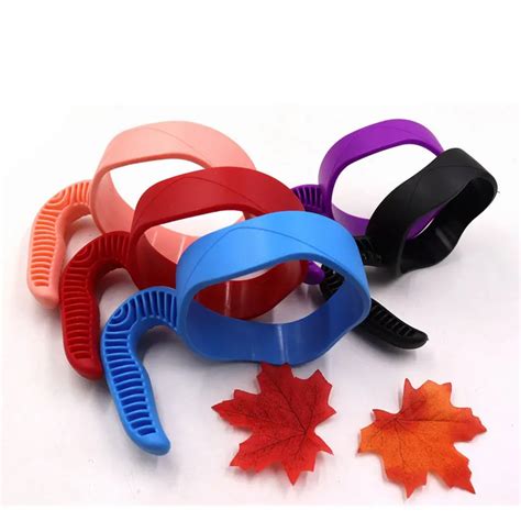 미끄럼 방지 손잡이 휴대용 플라스틱 물병 머그잔 컵 손잡이 텀블러 램블러 컵 핸드 홀더 병 커버 컵 액세서리 미끄럼 방지 손잡이 컵 손잡이물 보틀 And 컵 액세사리