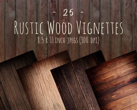 Rustic Wood Border Etsy
