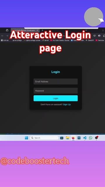 Most Atteractive And Impressive Login Page Using Html And Css Loginpage Cssdesign