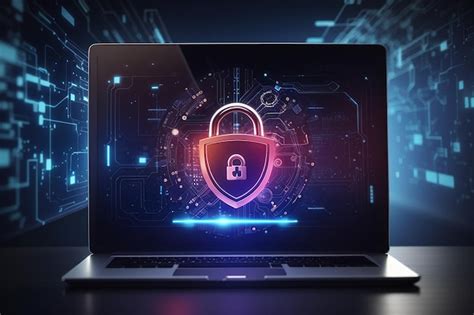 Premium Ai Image Cybersecurity Concept Internet Security Screen With