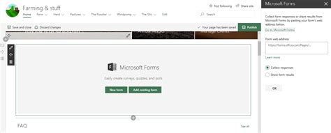 Sharepoint Online Microsoft Forms