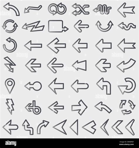 Vector Arrows Set Stock Vector Image Art Alamy