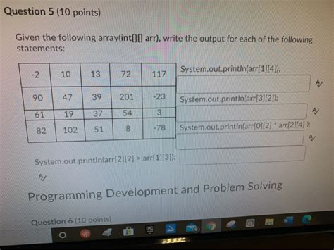 Solved Question 5 10 Points Given The Following