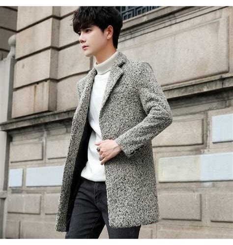 마킷2 남자 가을 자켓 램스울 트렌치코트 미디 사이즈 빅카라넥 젠3 티몬