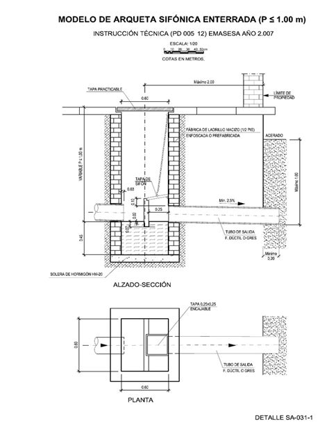 Arqueta Sifonica Enterrada Pdf