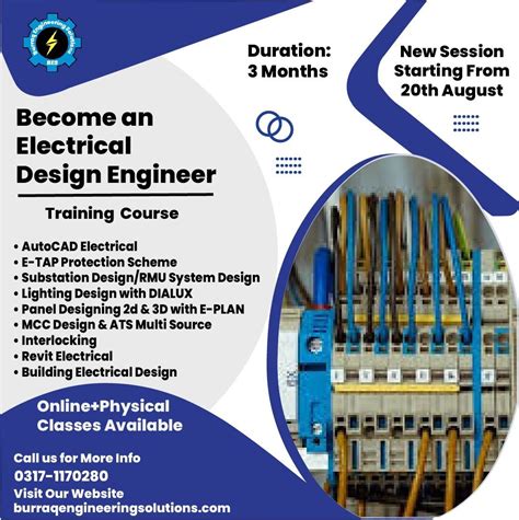 Burraq Engineering Solutions On Linkedin Become An Electrical Design Engineer Course New Batch