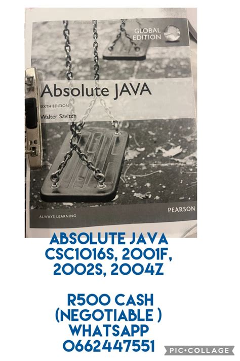 Absolute Java Textbook Other Gumtree South Africa