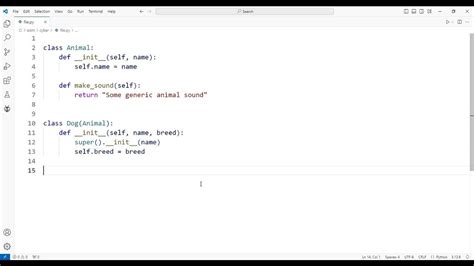 Inheritance And Polymorphism In Python Youtube
