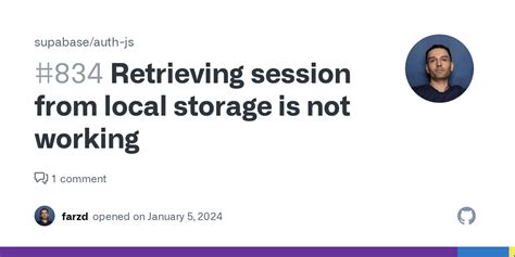 retrieving session from local storage is not working · issue 834