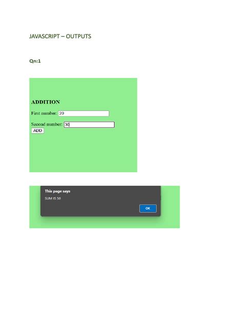Js Outputs Pdf