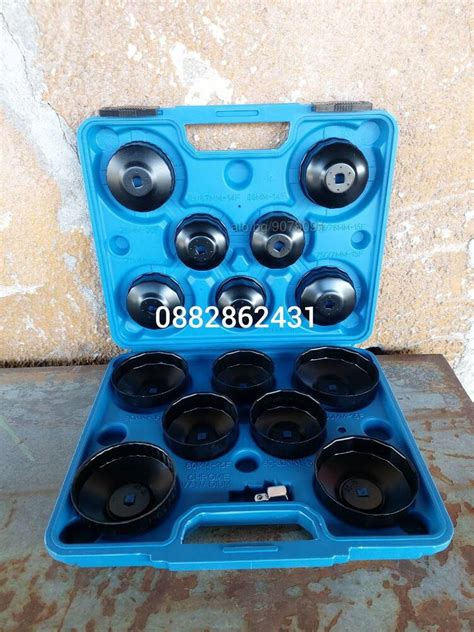 Комплект чашки за маслени филтри 14 части Инструменти София Описание Размер на ча