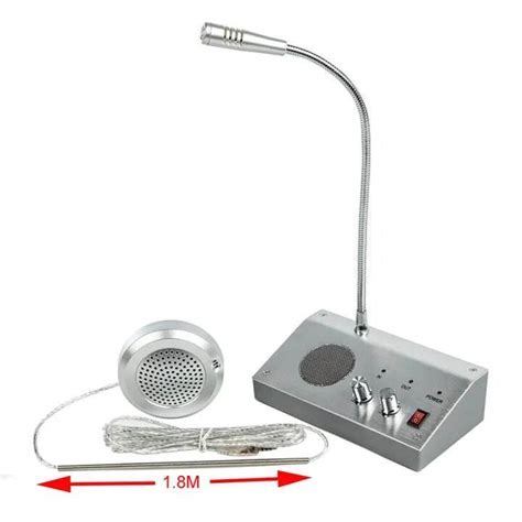 Dual Way Window Full Duplex Counter Intercom For Window System For Bank