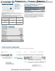 Chase Credit Card Statement Rewards Payments And Account Summary