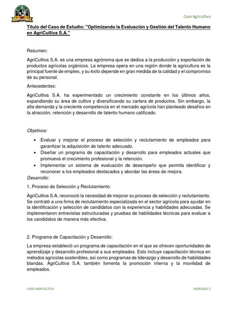 Caso 6 Descargar Gratis Pdf Gestión Del Talento Reclutamiento
