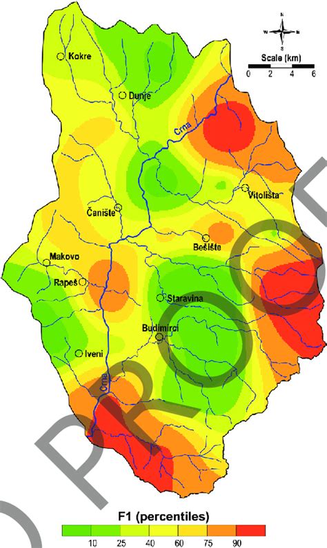Spatial Distribution Of Factor Scores Of Factor 1 Download