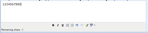 Javascript Character Limit Is Showing Remaining Characters In Negative Numbers Stack Overflow