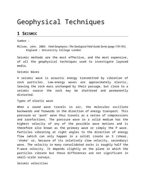 Docx Geophysical Techniques Dokumen Tips