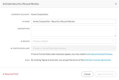 Activate The Security Lifecycle Review Slr App